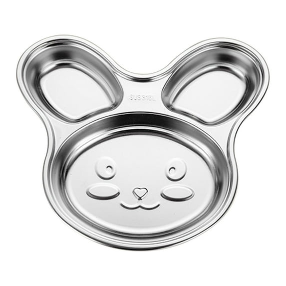 JoyMoreHome Stainless Steel Divided Plates, Metal Unbreakable Portion ...