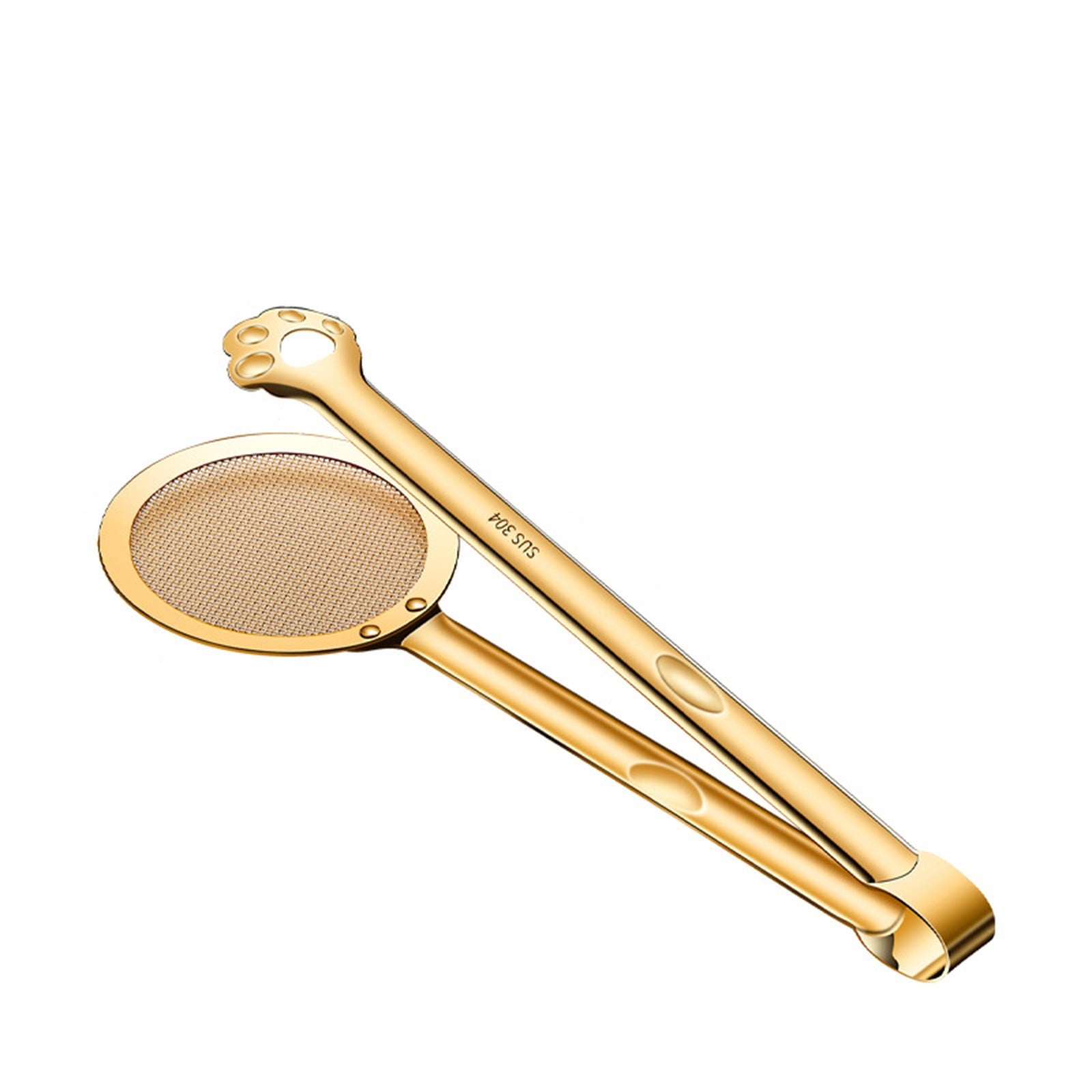 JoyMoreHome Stainless Steel Fine Mesh Oil Strainer Clip, Kitchen Frying ...