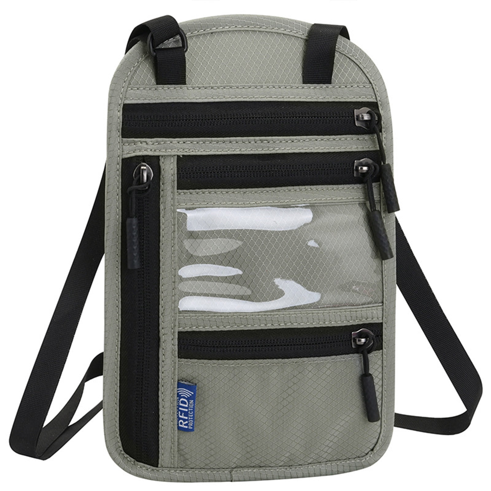 JoyMoreHome Travel Neck Pouch Neck Wallet with RFID Blocking Passport ...