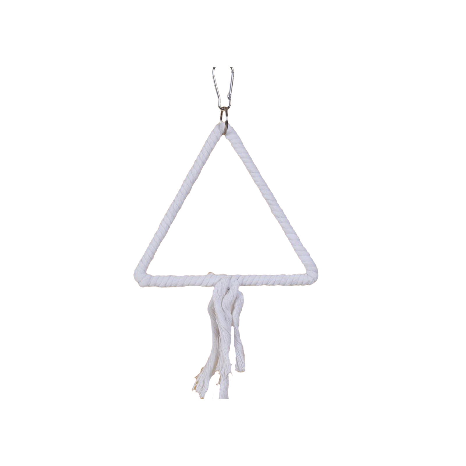 JoyMoreHome Triangle Bird Rope Swing Perch, Safe to Climb and Chew ...