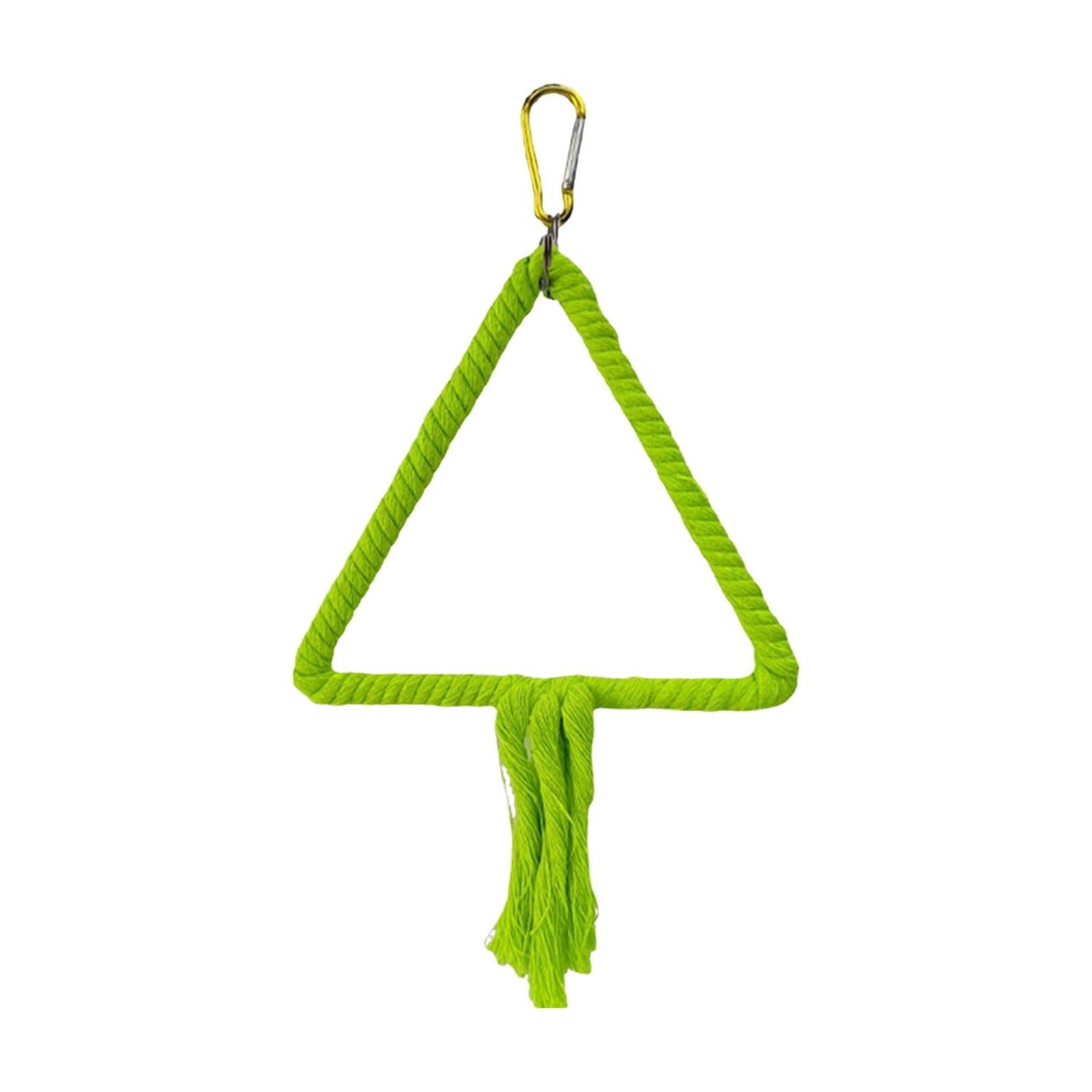 JoyMoreHome Triangle Bird Rope Swing Perch, Safe to Climb and Chew ...