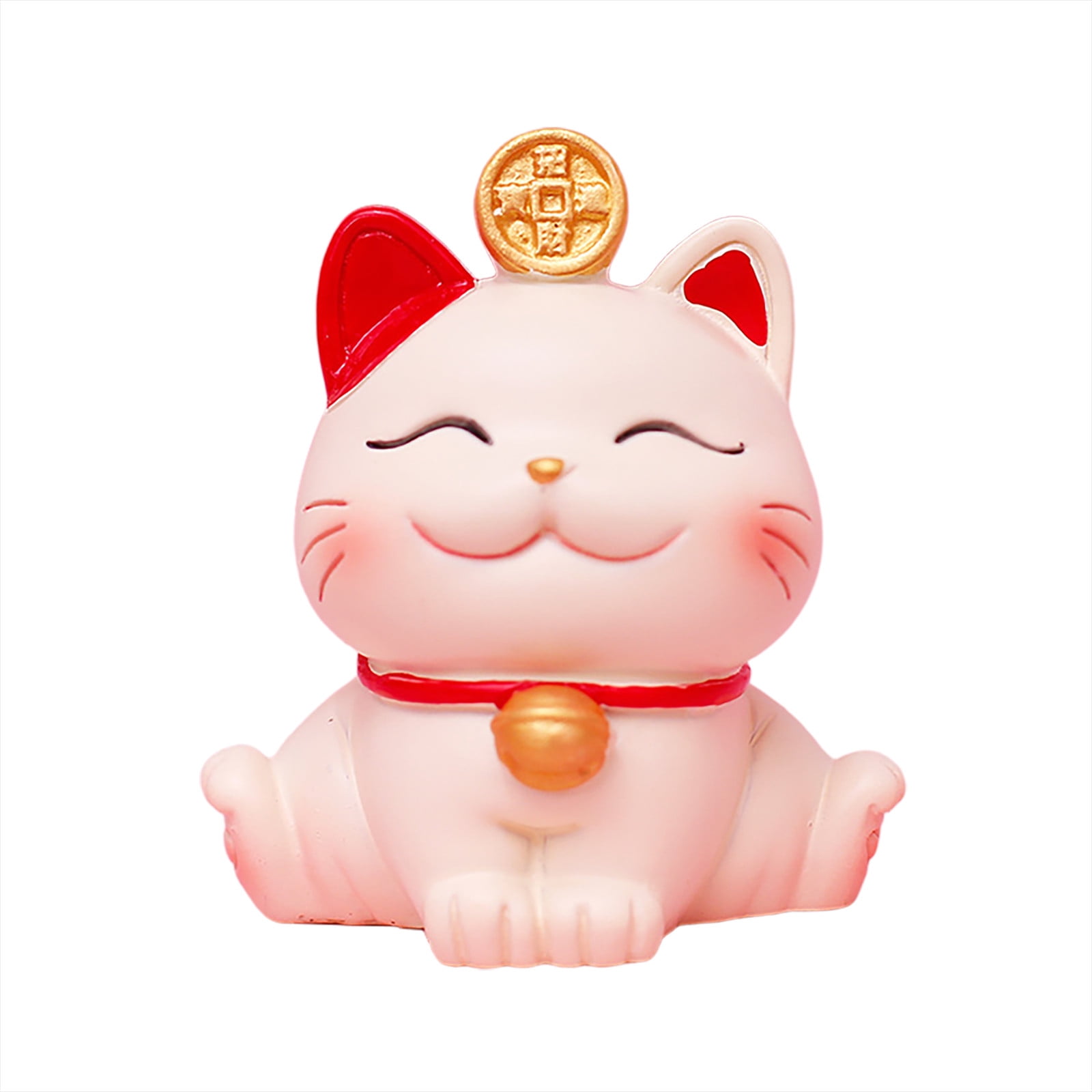 JoyMoreHome Welcoming Cat, Mini Chinese Waving Cat Fortune Lucky Fortune Cat Lucky Cat Cute Cat ...