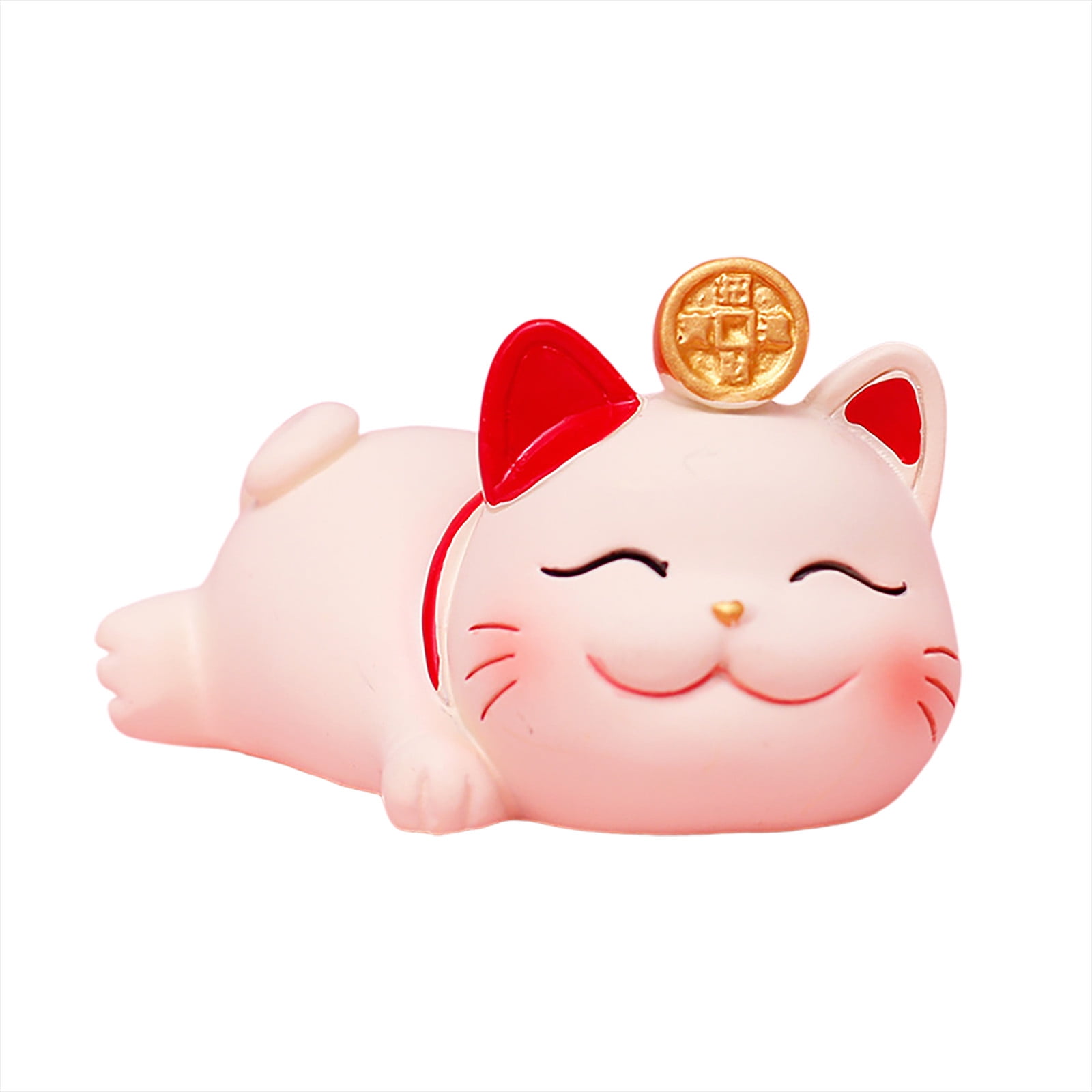 JoyMoreHome Welcoming Cat, Mini Chinese Waving Cat Fortune Lucky Fortune Cat Lucky Cat Cute Cat ...