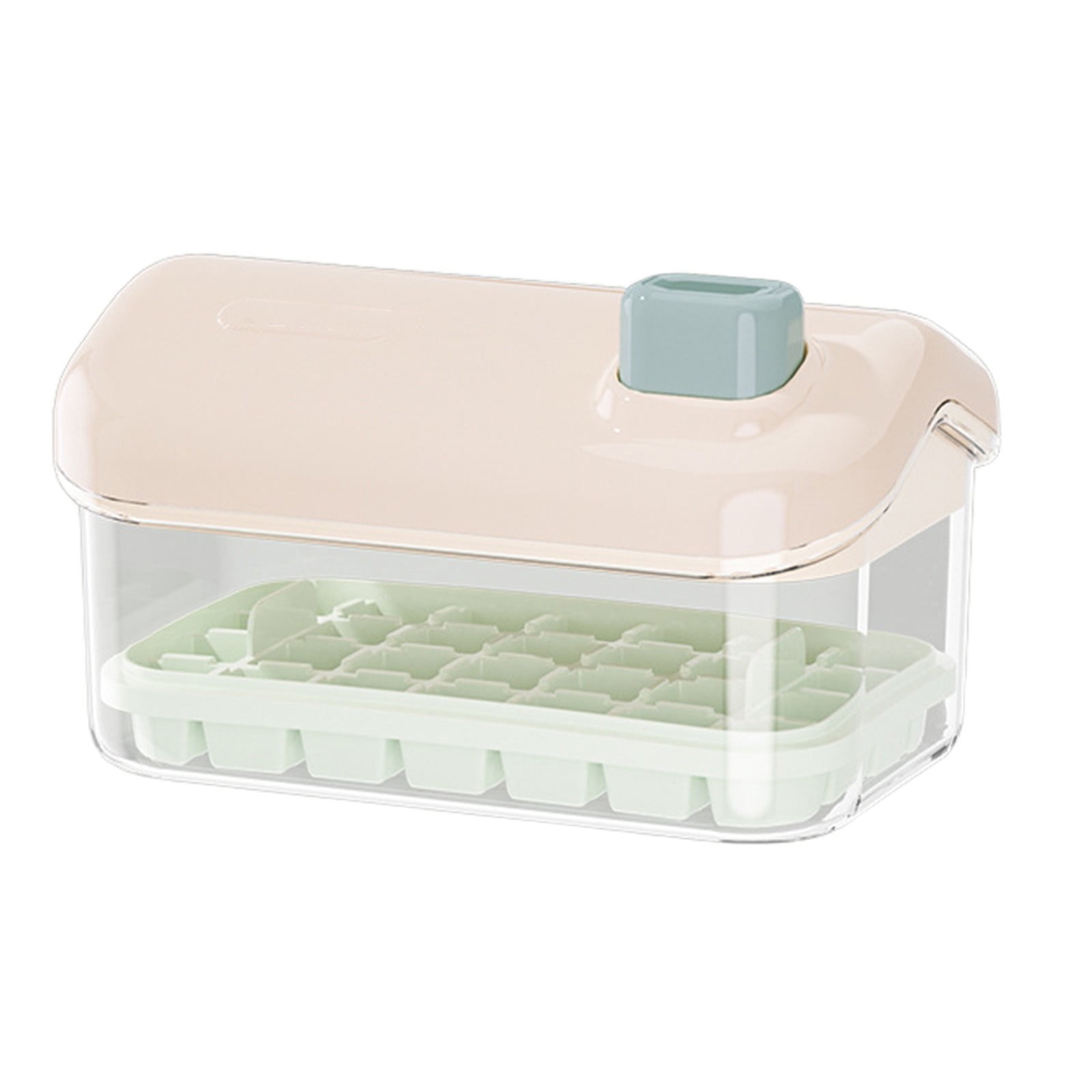 JoyMoreHome ice cube trays House-Shaped Ice Cube Tray Set with Button ...