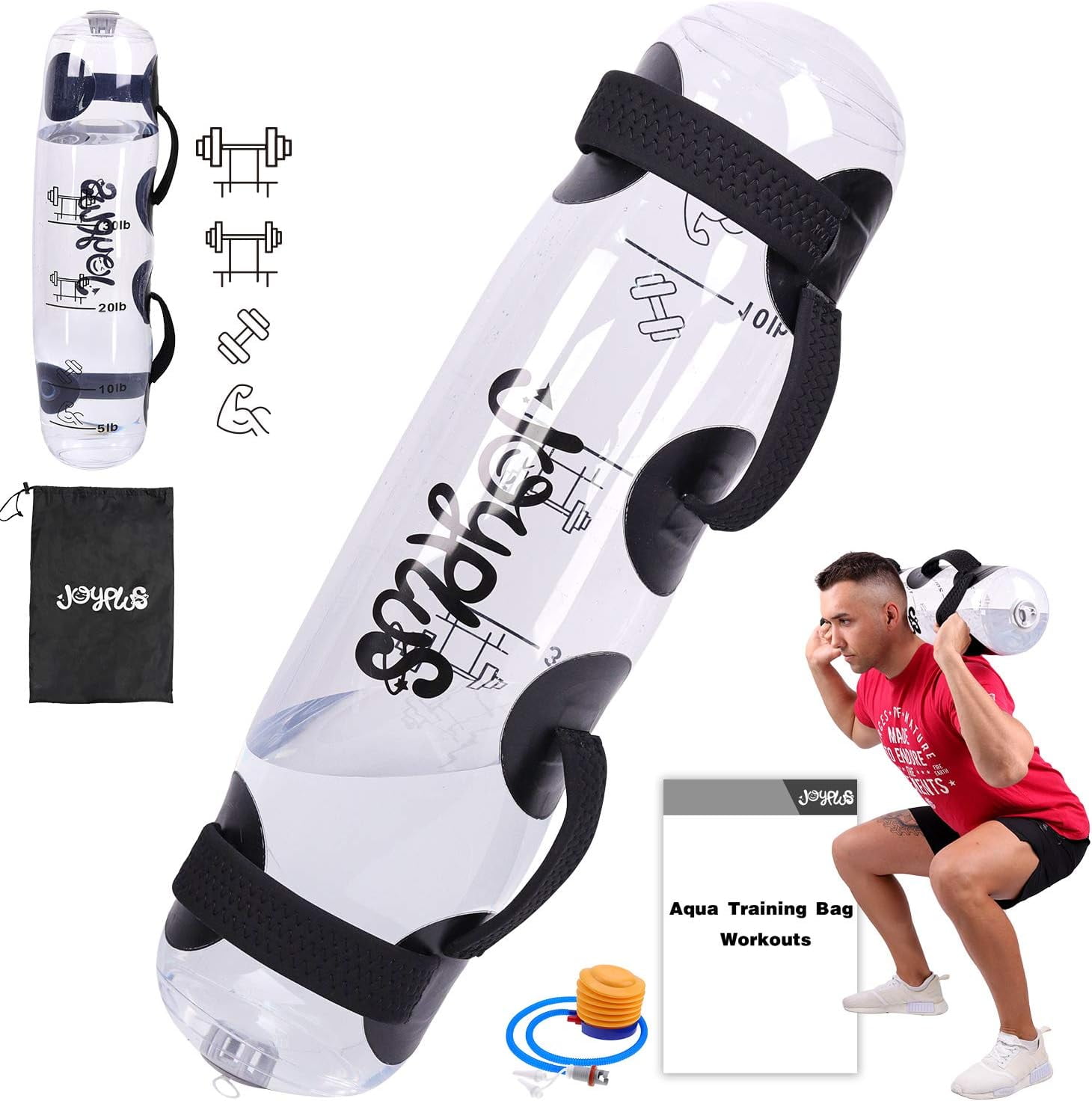 JoyPlus Aqua Bag Workout, Adjustable Training Bag and Power Bag with ...