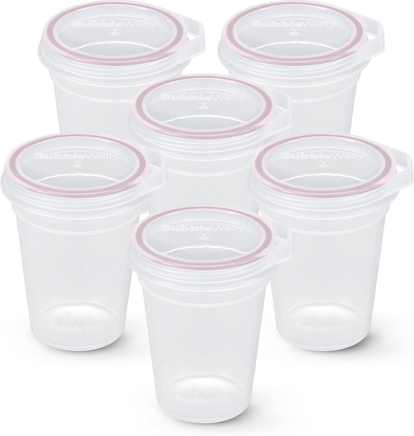 JoyPlus Overnight Oats Containers with Lids Plastic (Beige) - Meal Prep ...