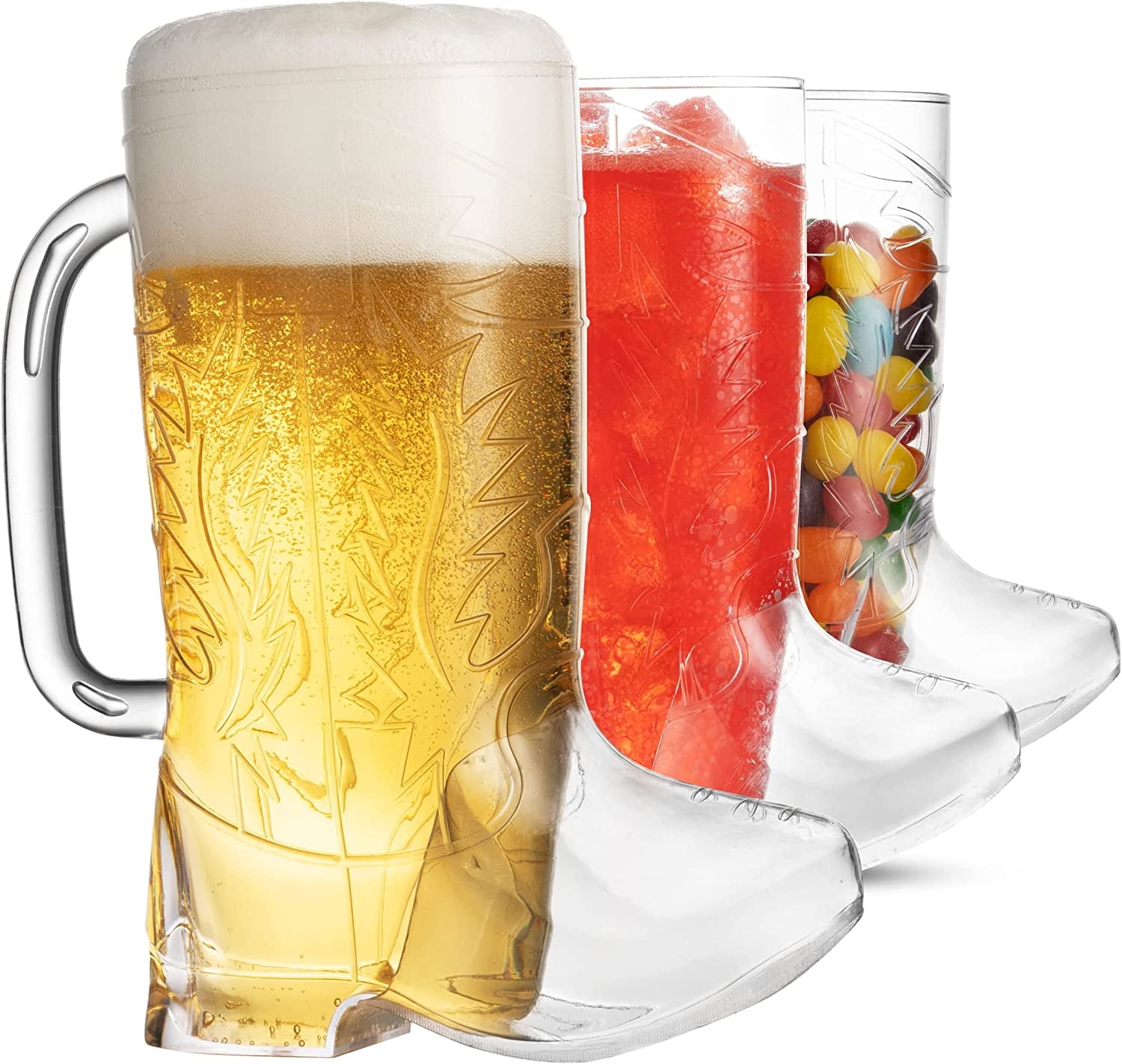 JoyServe, Cowboy Boot Mug, 17 Oz, Western Themed Cup 6-Pack - Walmart.com