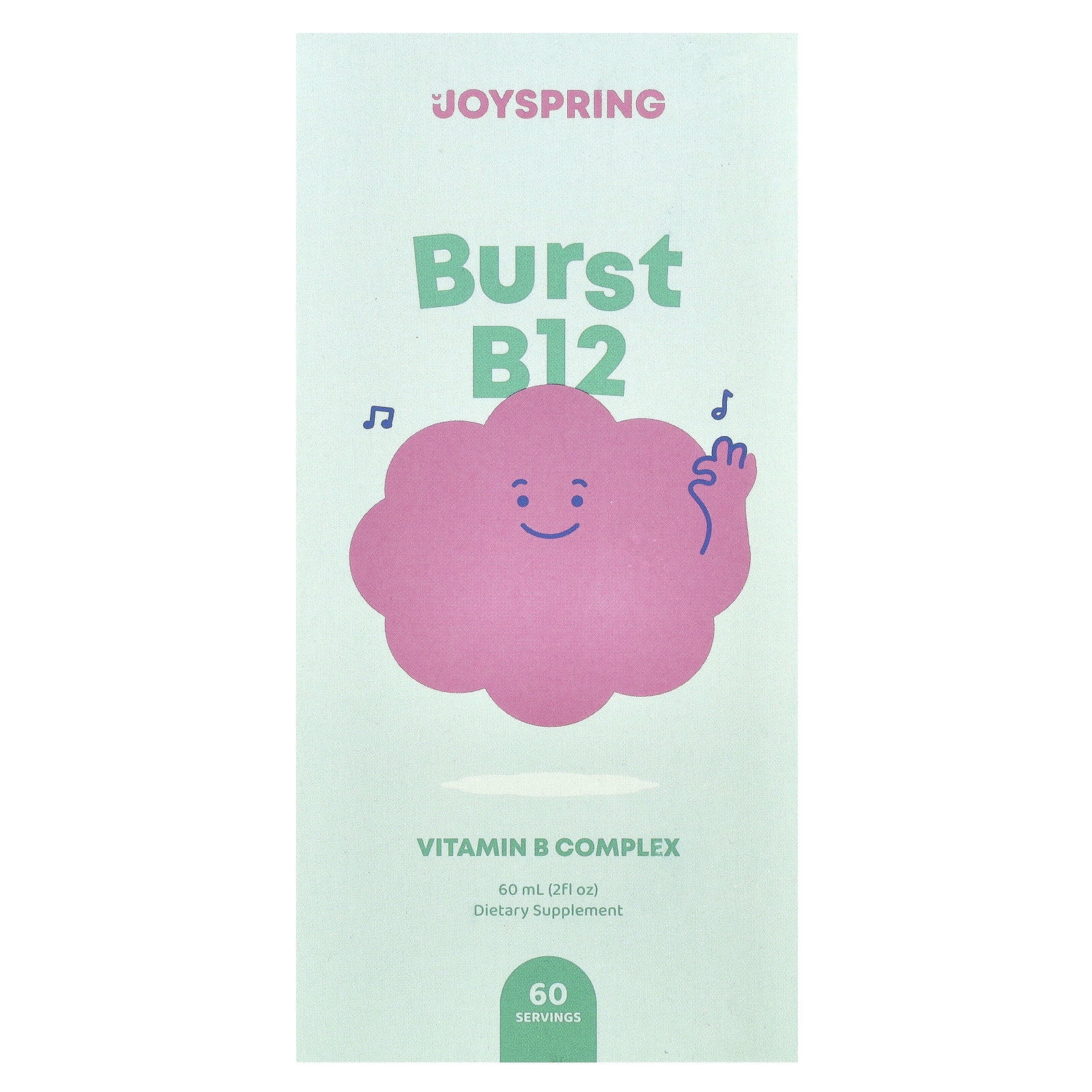JoySpring Burst B12 Liquid, Vitamin B Complex Supplement, 2 fl oz - Walmart.com