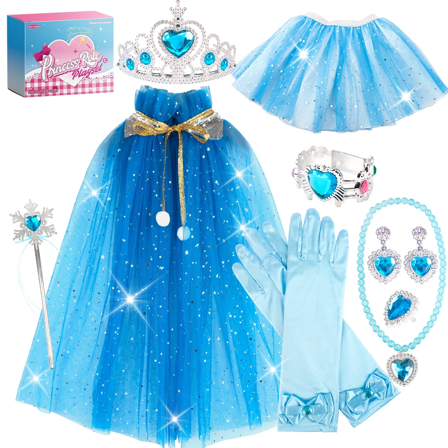 JoyStone Kids Little Princess Play Set, Pretend Dress Up Toys for ...