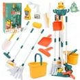 JoyStone 12 Pcs Dinosaur Kids Cleaning Set, Pretend Play Kit, Broom and ...