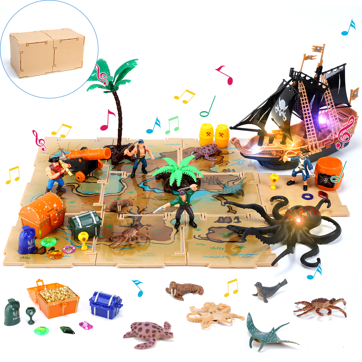 Treasure X Sunken Gold Treasure Ship Playset - Walmart.com