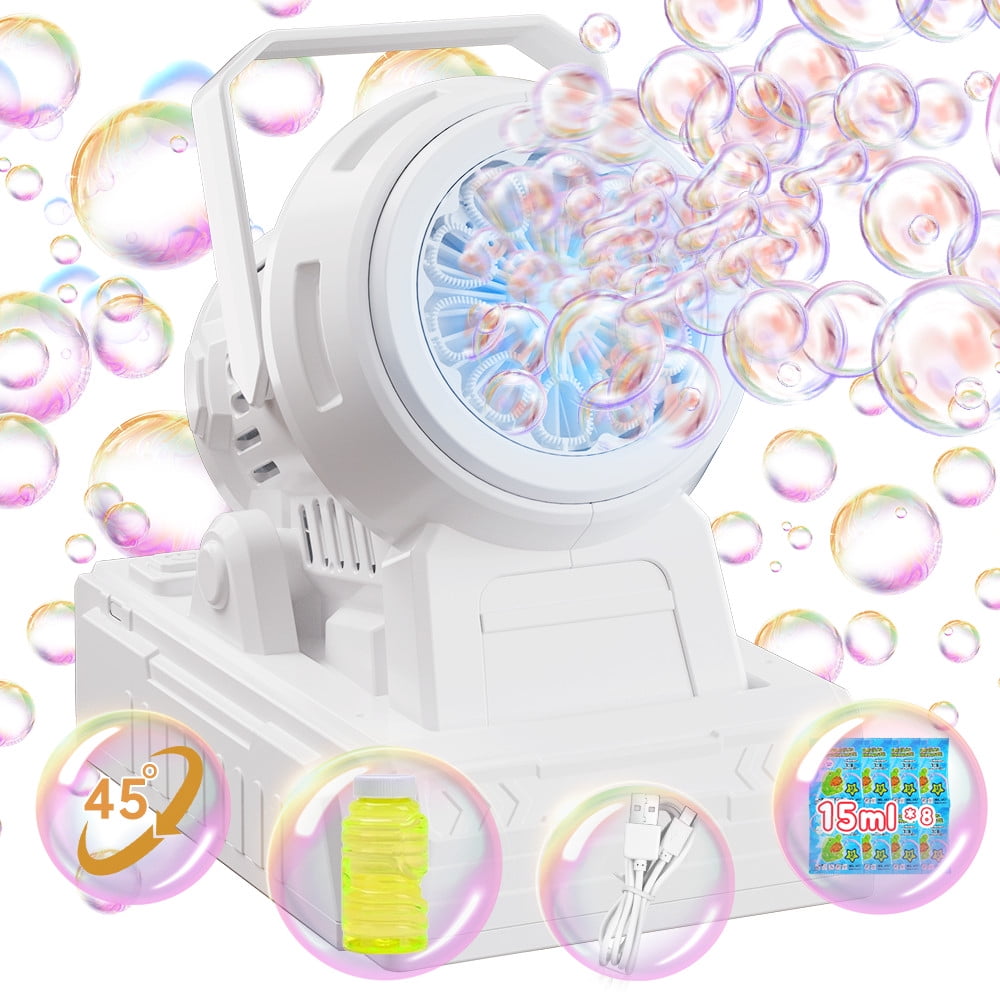JoyStone 42-Hole Automatic Bubble Machine, Portable, High-Output, 20000 ...