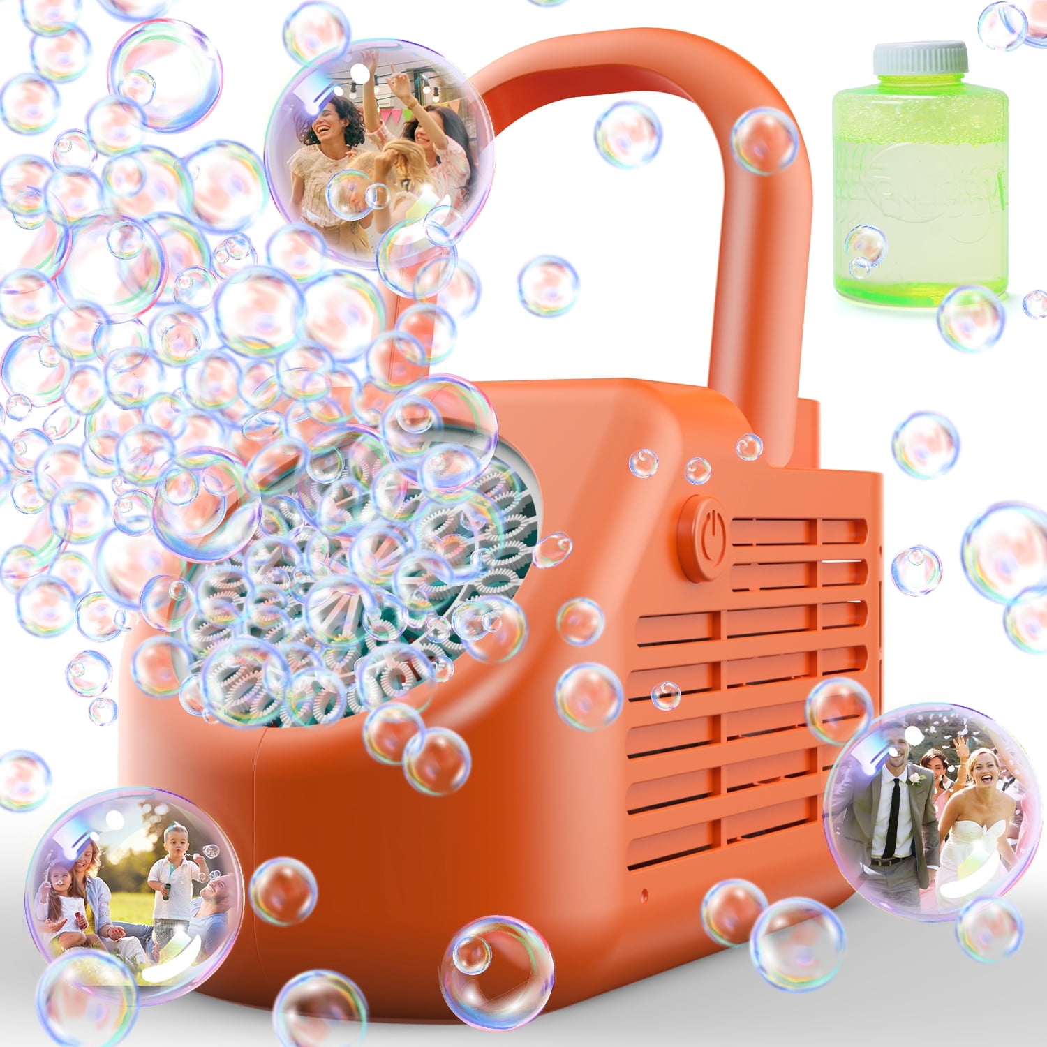 JoyStone 42 Hole Automatic Bubble Machine, High-Output Bubble Maker ...