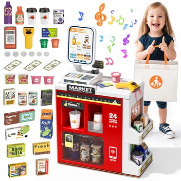 Best Choice Products Kids Pretend Play Grocery Store Wooden Supermarket ...