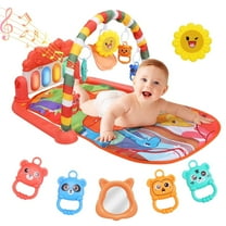 Baby Play Gym, Tummy Time Mat with Piano Toys, Newborn Gifts for 0-12 ...