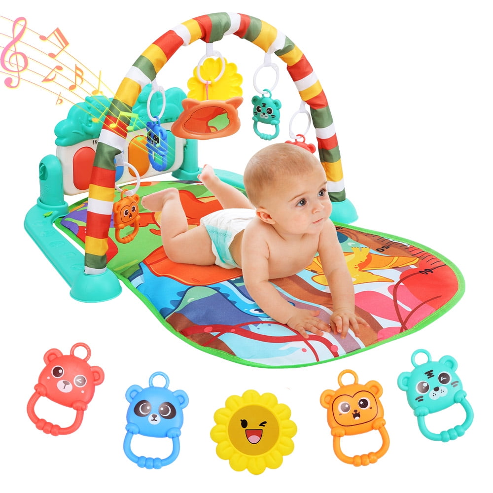 Best Tummy Tummy Time Activity Mat Precious Baby Gym Standing Activity ...