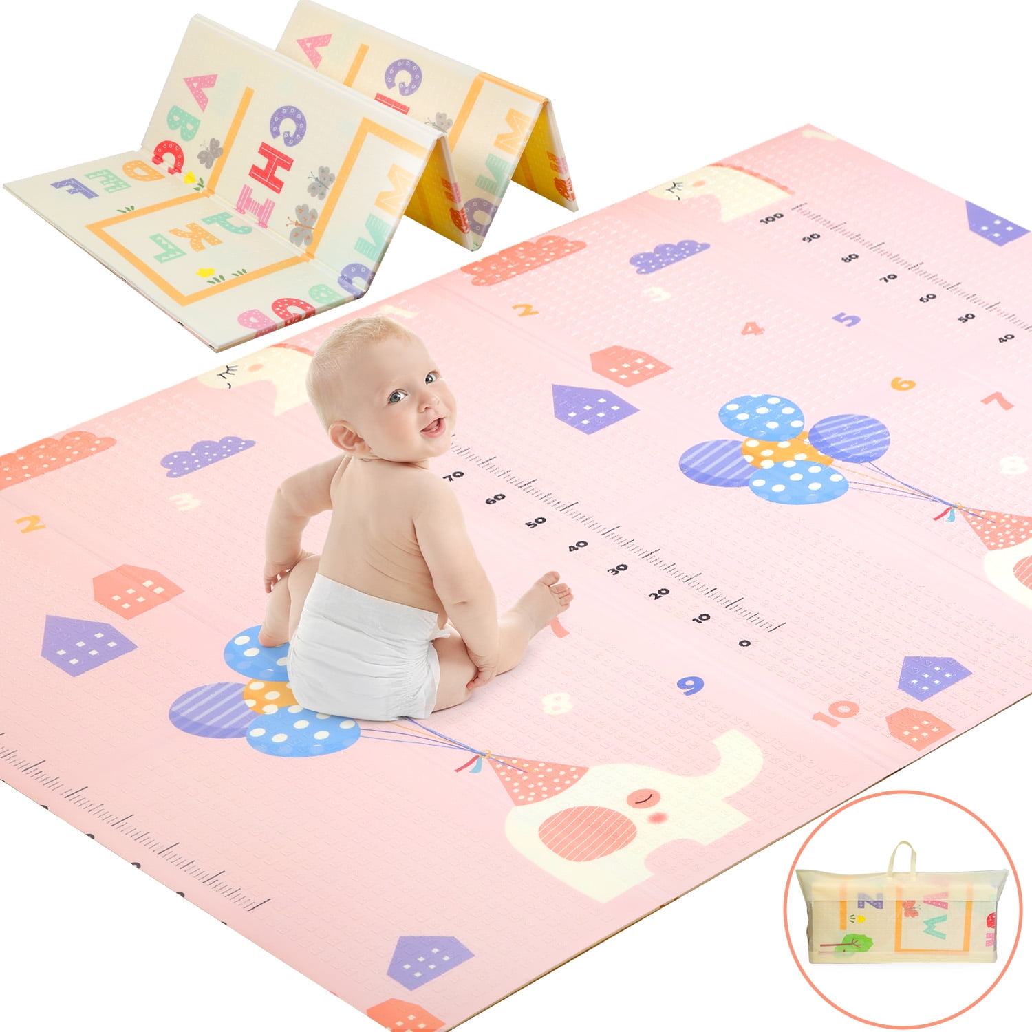 Free Shipping! JoyStone Baby Play Mat, 78" X 70" Extra Large Reversible ...