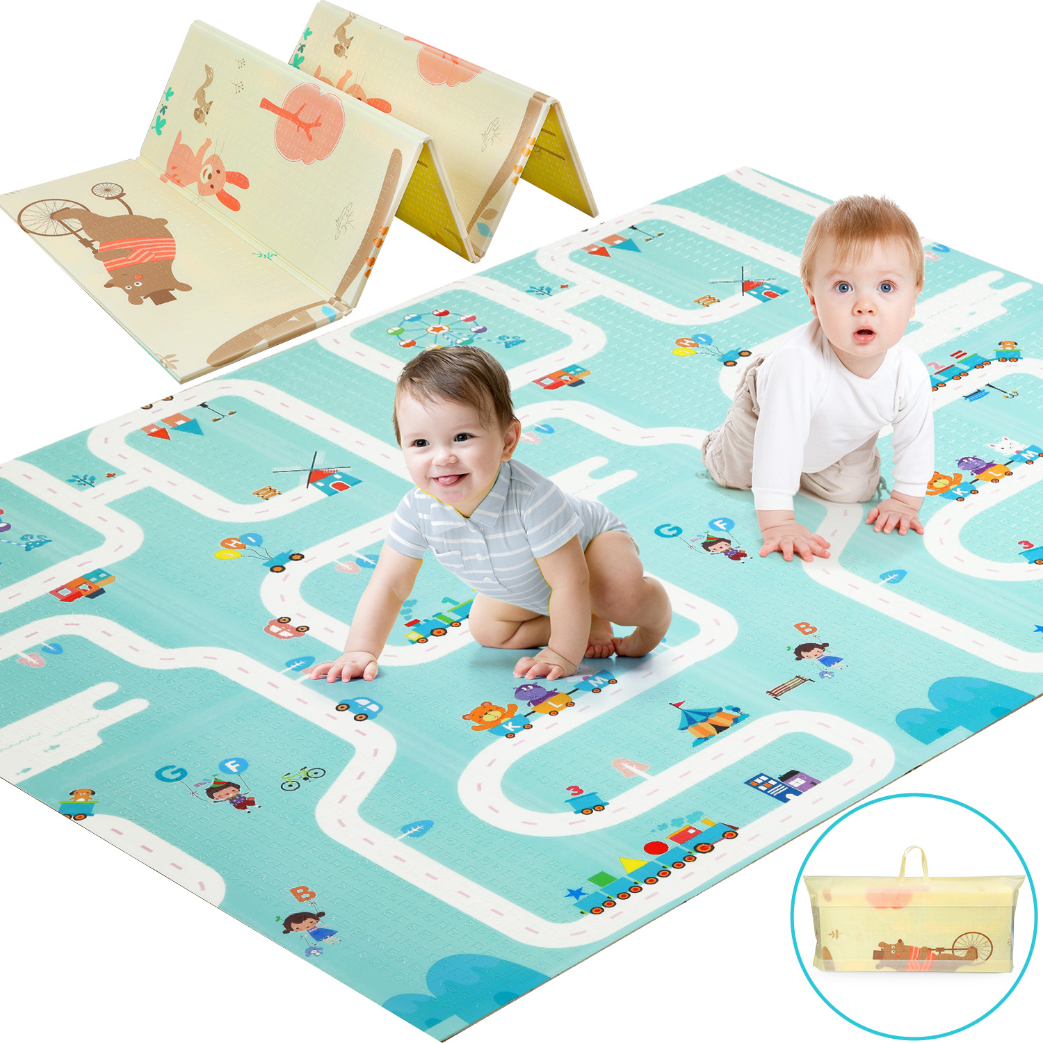 50% Off Clear!Tarmeek 36 PCS Kids Foam Play Mat Toy 2x2 Inch ...