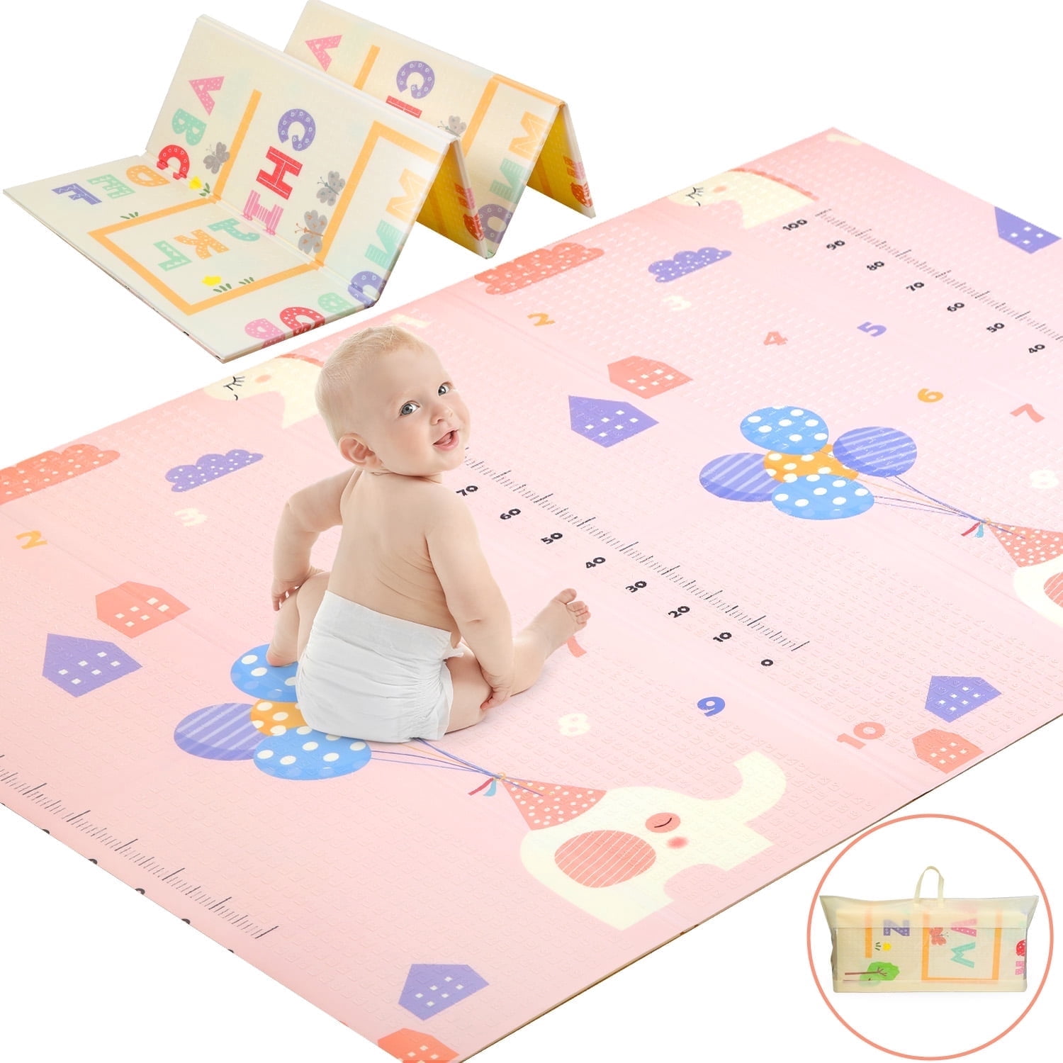 Free Shipping! JoyStone Baby Play Mat, 78" X 70" Extra Large Reversible ...