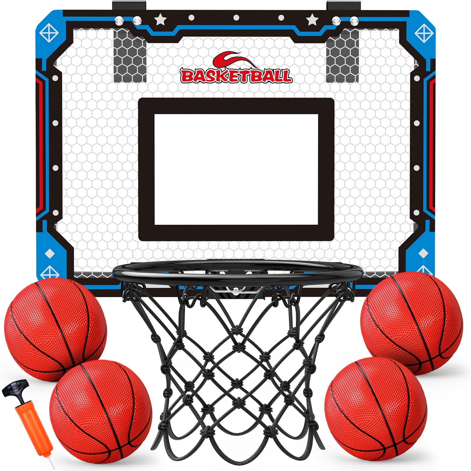 JoyStone Basketball Hoop for Kids, Over The Door Mini Basketball Hoops ...