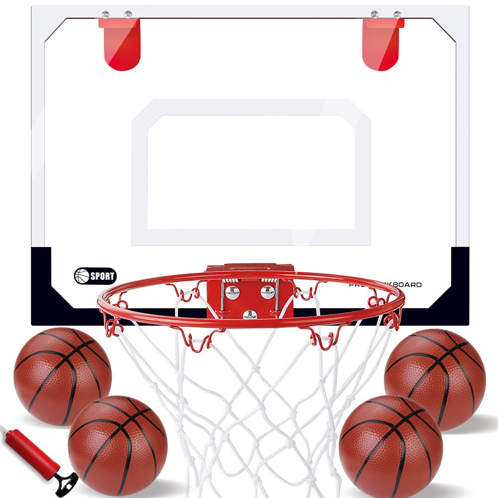 JoyStone Kids Basketball Hoop Set, Over The Door Mini Hoops, Indoor ...