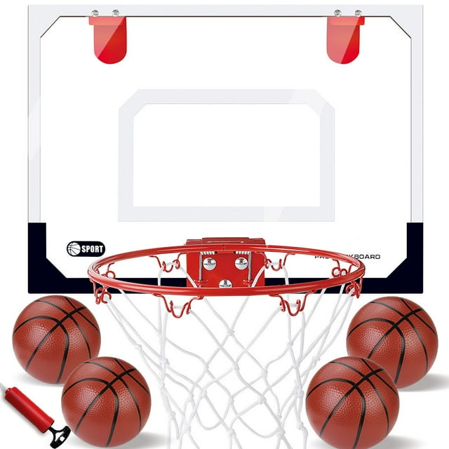 JoyStone Kids Basketball Hoop Set, Over The Door Mini Hoops, Indoor ...