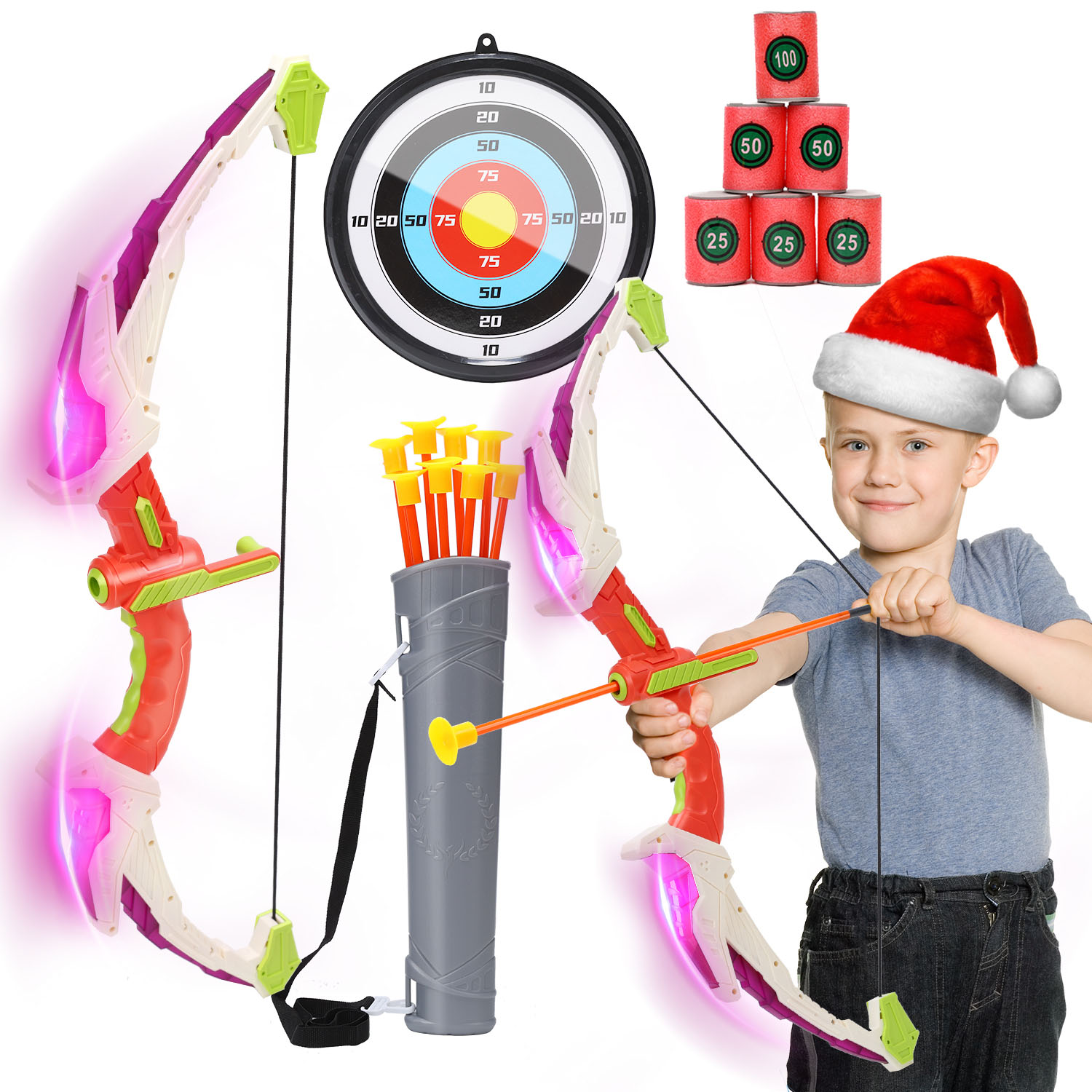 Back to School Savings! Feltree Kids Bow and Arrows Set with 8 Suction ...