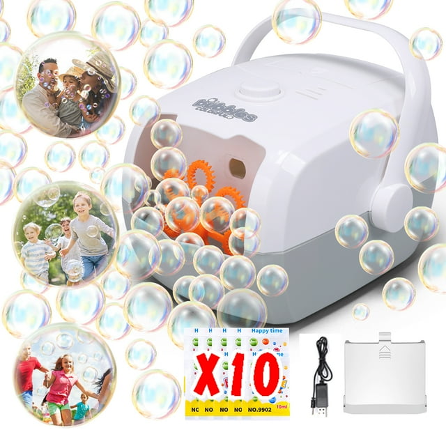 JoyStone Bubble Automatic Bubble Blowing Machine , 10000+ Bubbles Per ...