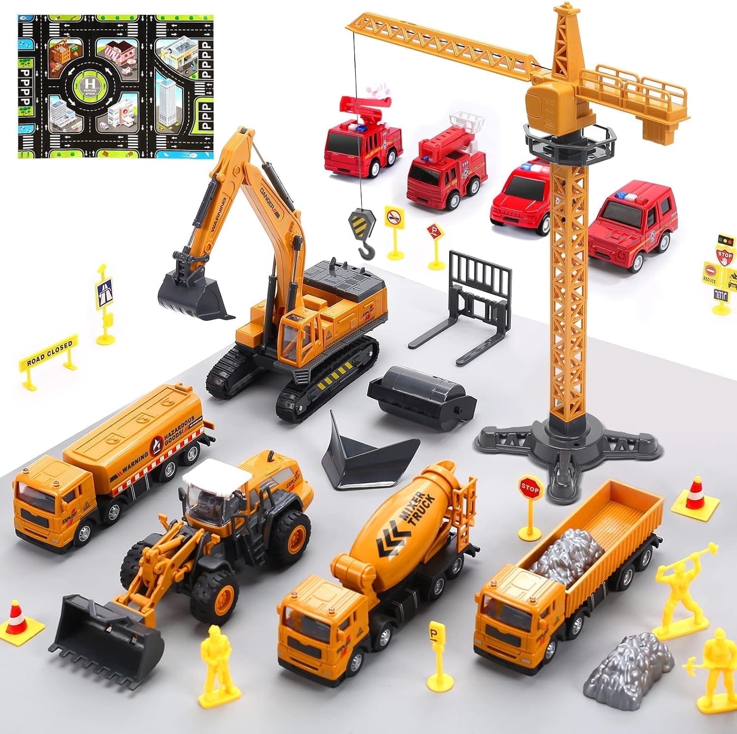JoyStone Construction Vehicle Toy Engineering Truck Playset with ...