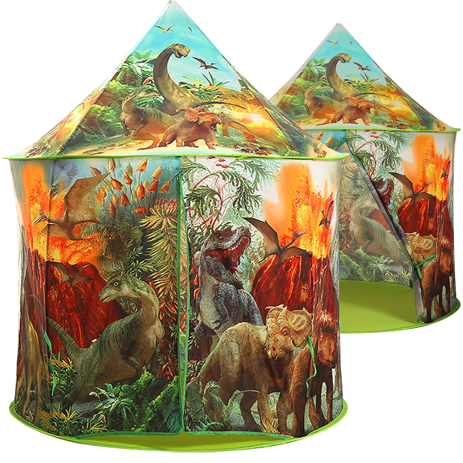 JoyStone Dinosaur Kids Play Tent, Pop-Up Indoor Outdoor Playhouse ...