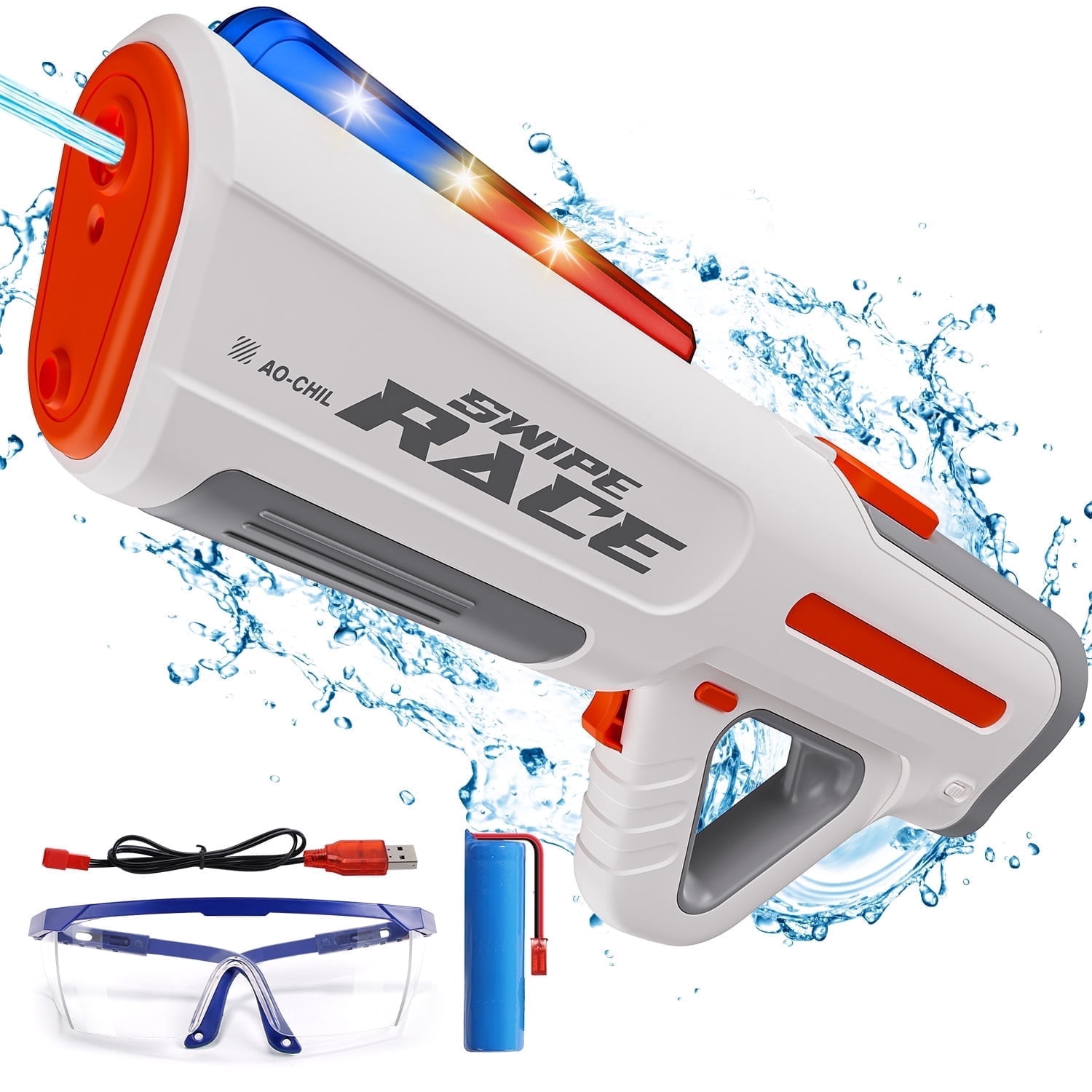 JoyStone Electric Water Blaster with Colorful Light, Automatic Manual ...