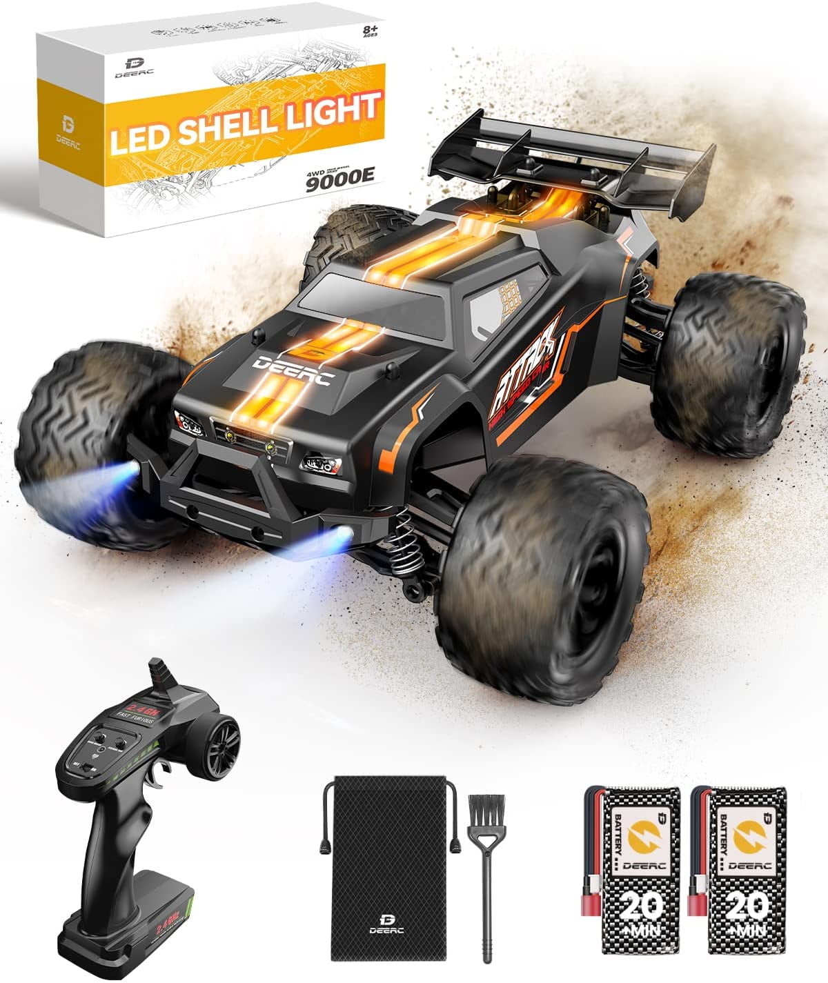 JoyStone High Speed RC Car, 1:16 Scale 45+KM/H Monster Remote Control ...
