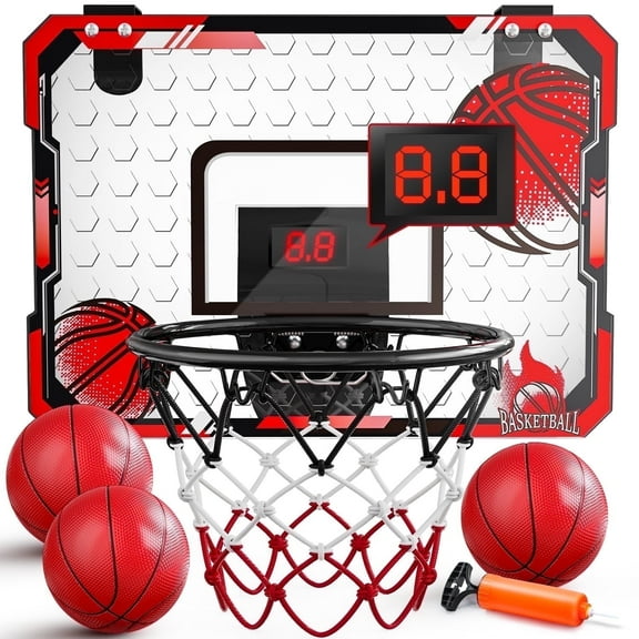 ESPN 81 inch Dual Indoor Hoop Machine, 2-Player Foldable Arcade ...