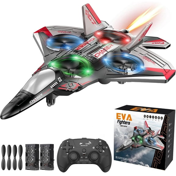 Skyriders RC Jet, Foam Remote Control Fighter Jet Airplane with 360 ...