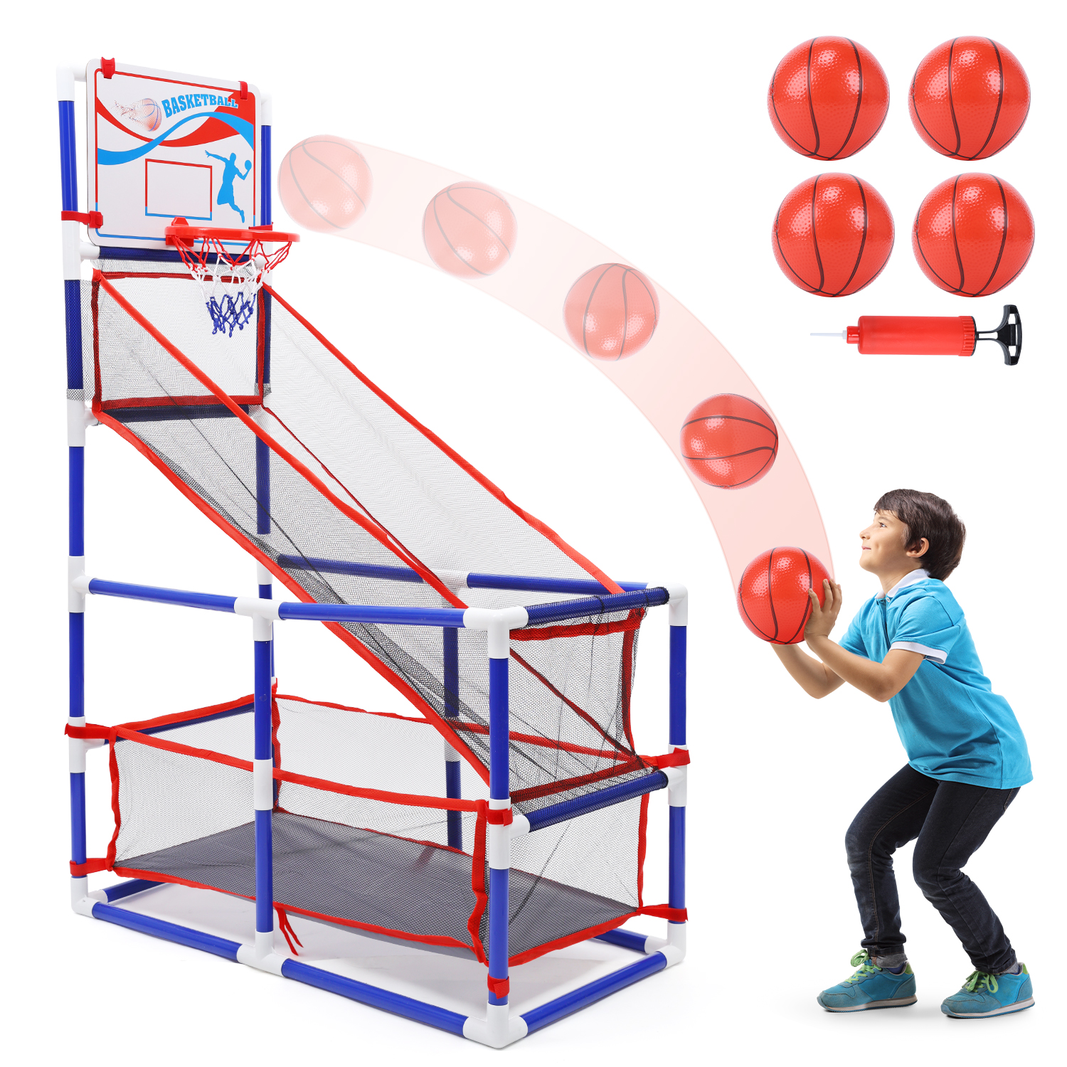 Soozier Basketball Hoop Arcade Game with Electronic Score Board for 1 ...