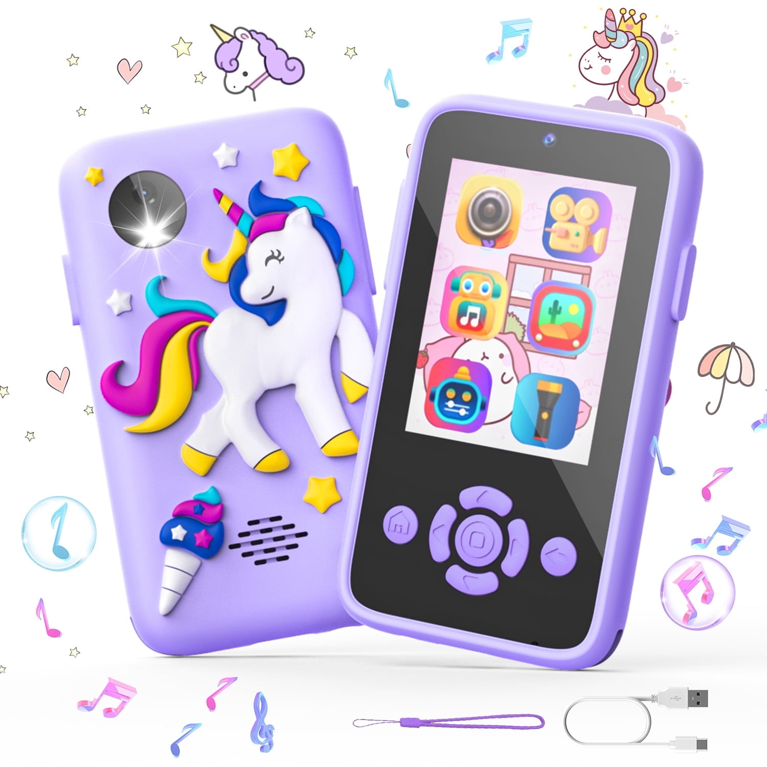 JoyStone Kids Button Smart Phone Toys for Kids, Play Toy Phone with ...