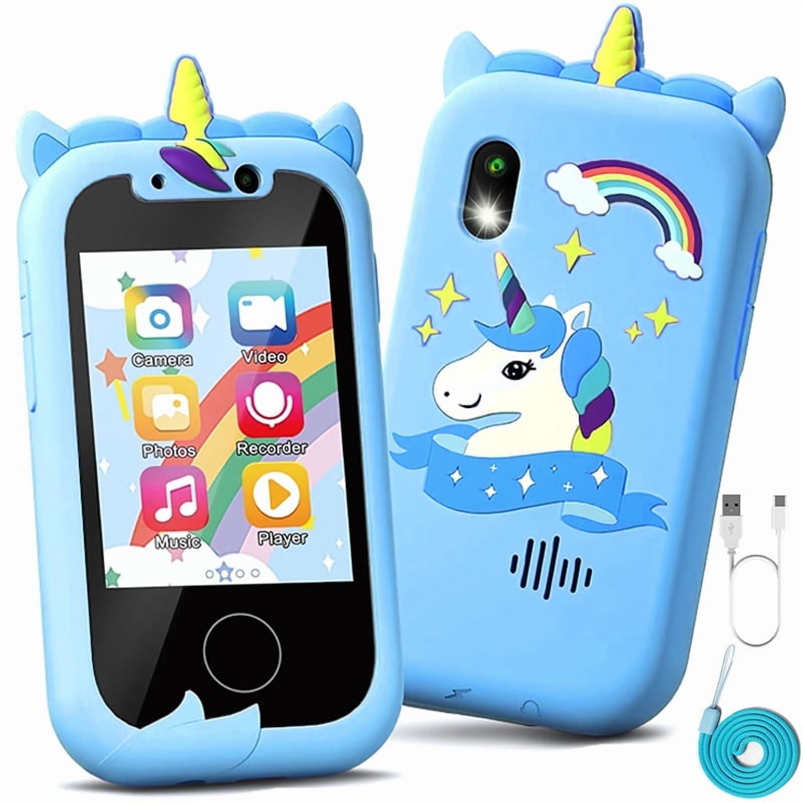 JoyStone Kids Smart Phone, 2.4" Touchscreen Toddler Learning Play Toy ...