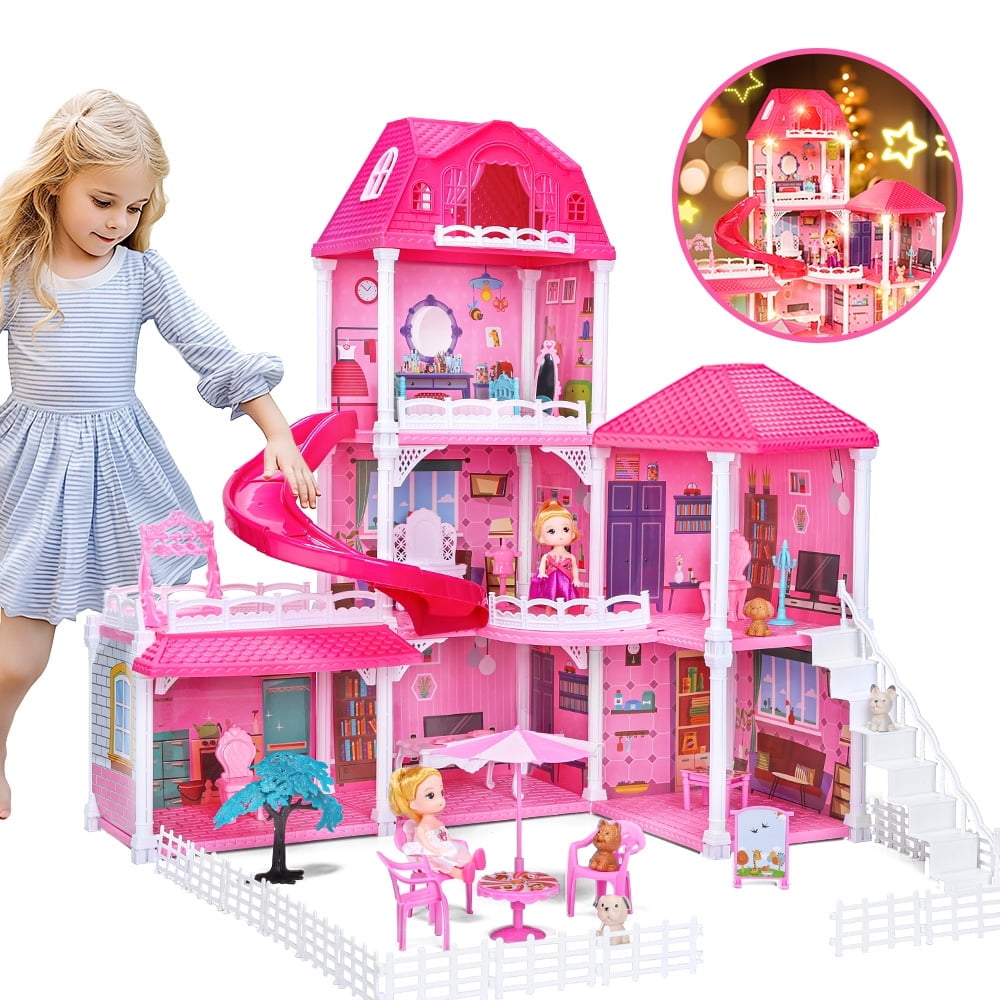 JoyStone Princess Castle House for Girls, Dollhouse Playset, 3-Story 6 ...