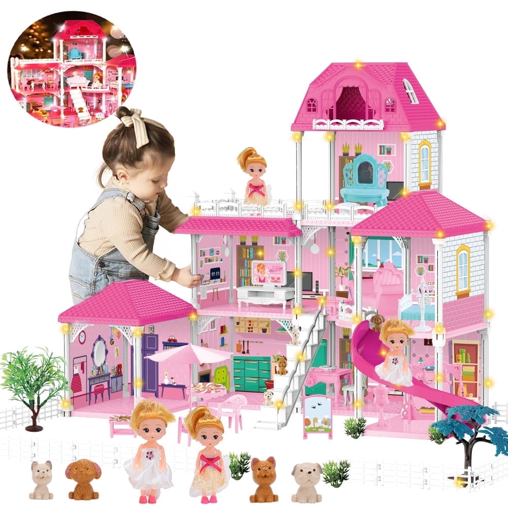 JoyStone Princess Castle House for Girls, Dollhouse Playset, 3-Story 8 ...