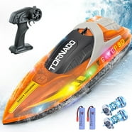 TOPFOX RC Boat - Remote Control Racing Boat for Adults & Kids, 12+KMH ...