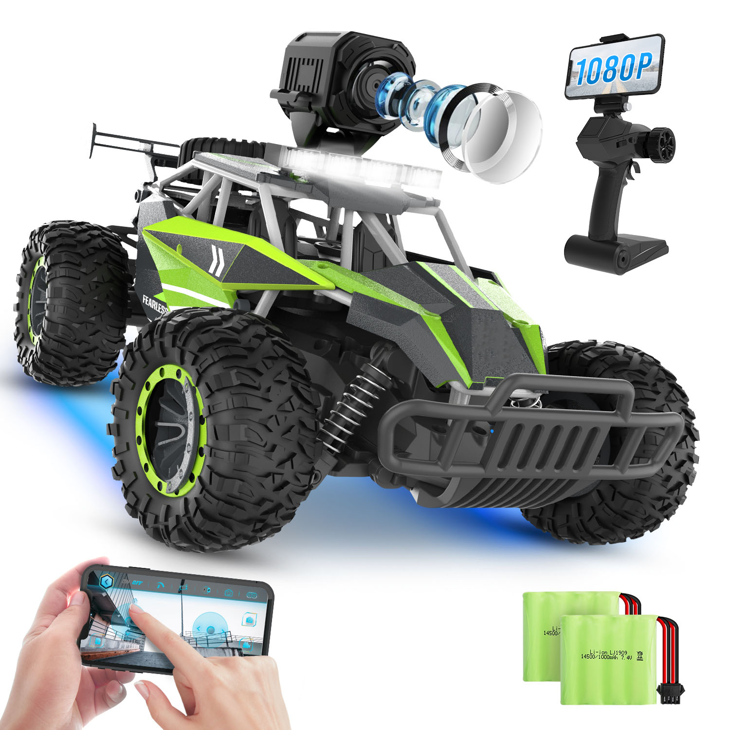 JoyStone RC Car with 1080P FPV Camera, 2.4Ghz Remote Control Car, 1:16 ...