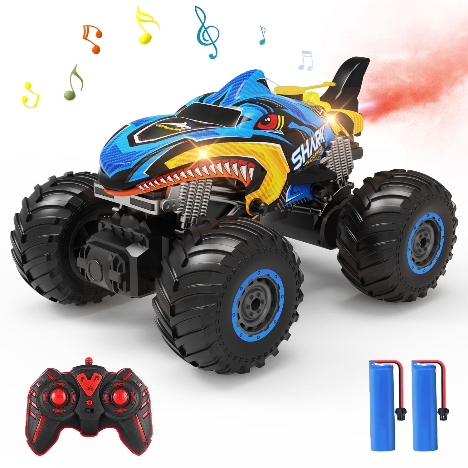 JoyStone Remote Control Monster Truck, 1:16 Monster Truck RC Trucks, 2 ...