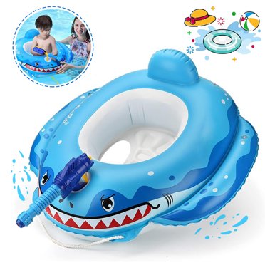 10Leccion Pirate Ship Inflatable Toddler Pool Float with Water Gun ...