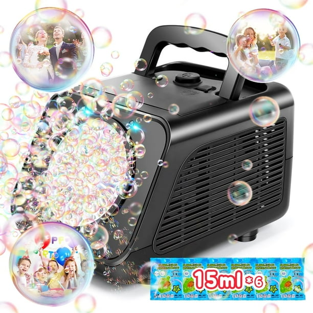 JoyStone Upgraded Bubble Machine with 2 Speed Levels, 20000+ Bubbles ...