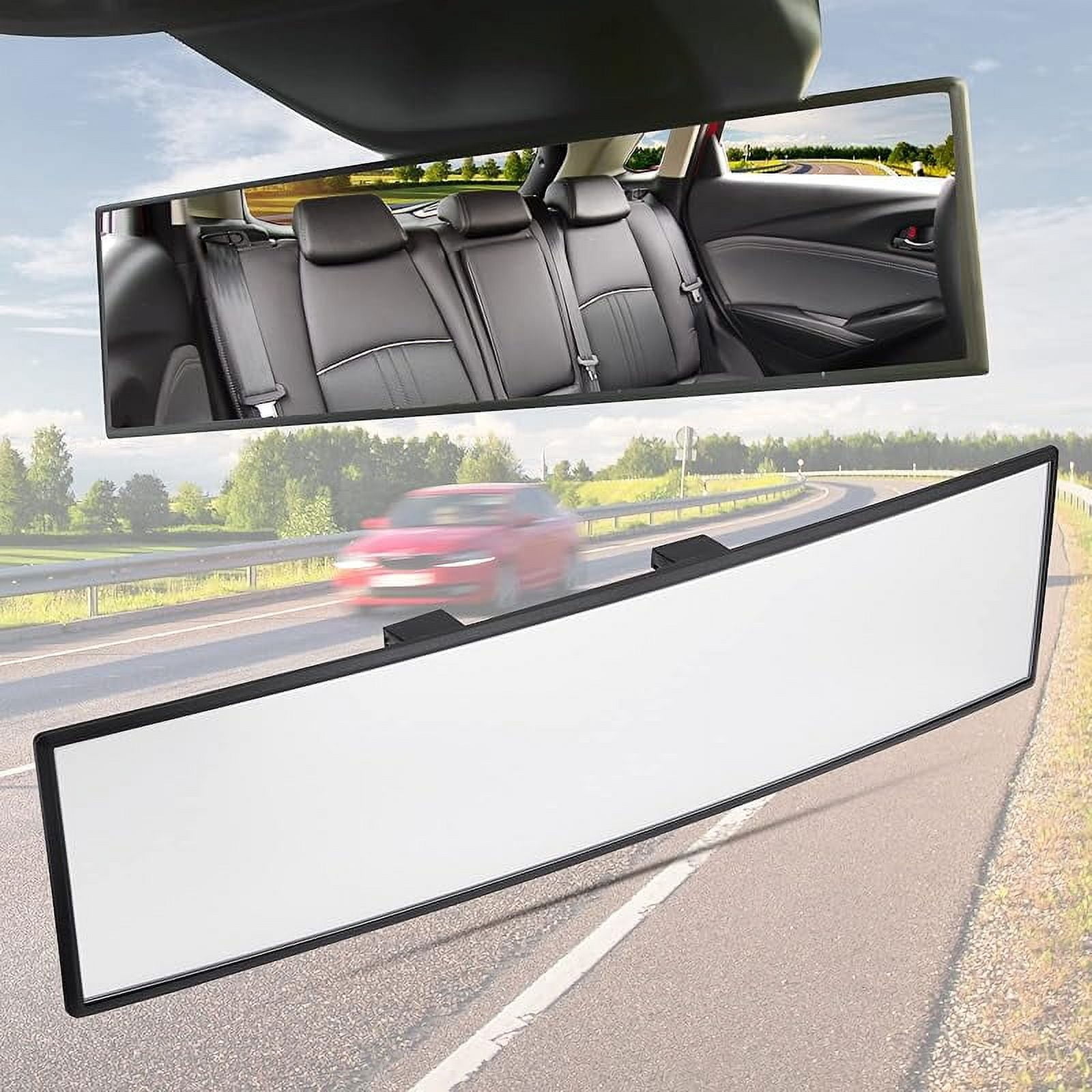 JoyTutus Rear View Mirror, Universal 11.81 Inch Panoramic Convex ...