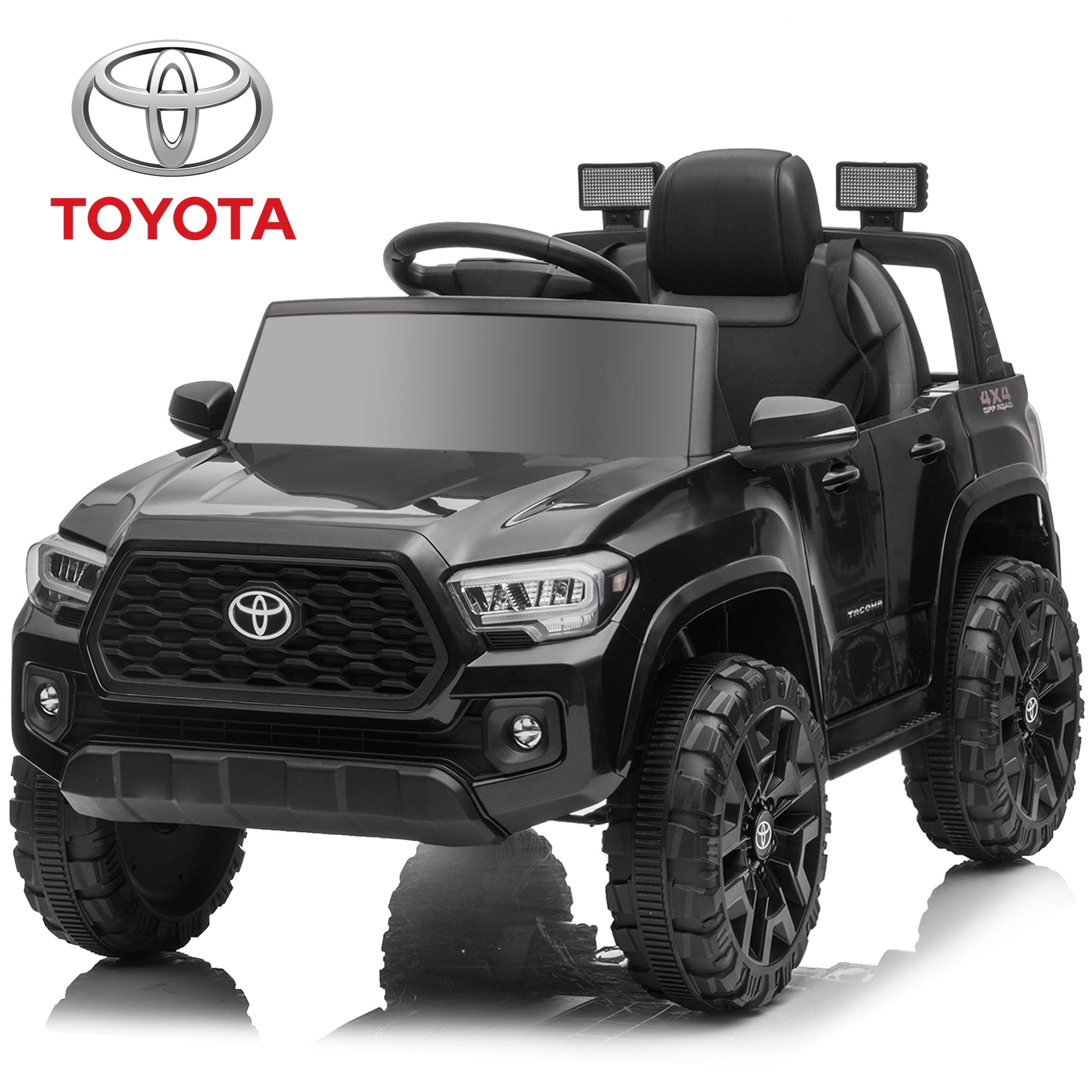 JoyWheels 12V Toyota Tacoma Kids Ride on Cars, Toy Truck with Remote ...