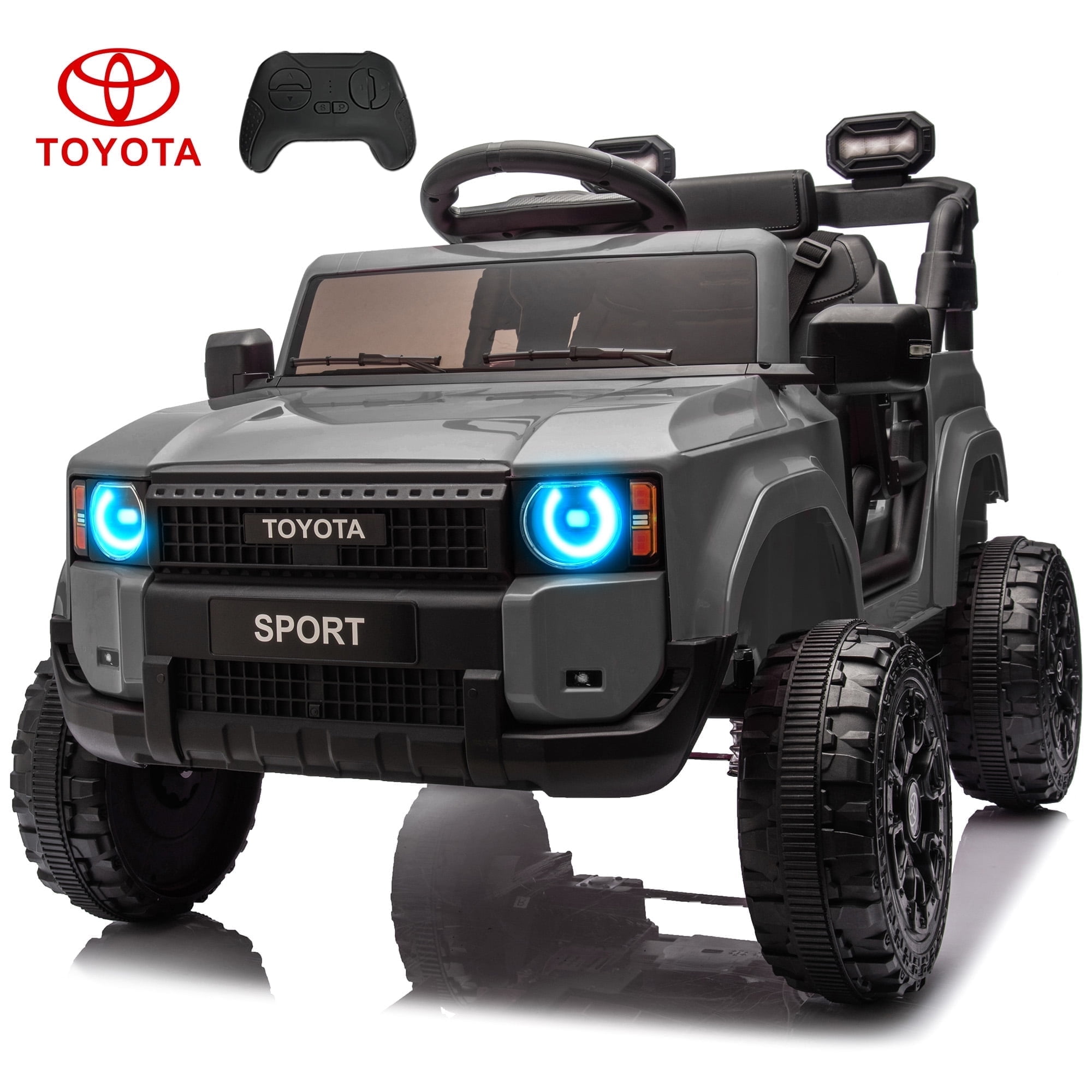 JoyWheels TOYOTA 50W Ride On Toy Cars,12V Powered Ride on Truck With ...