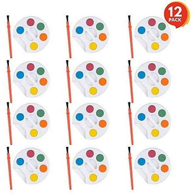 Joyabit 12 Pack 5 Color Paint Set for Kids - Washable -Assorted Colors ...