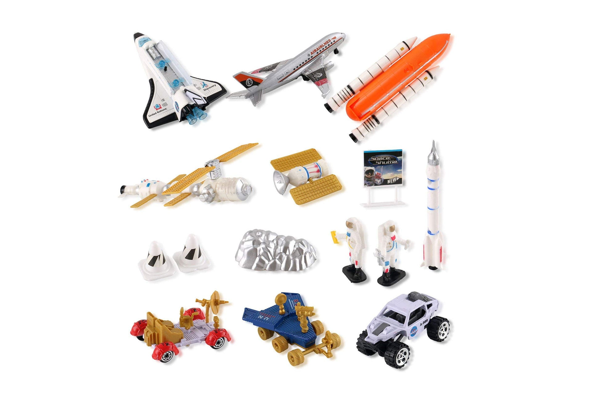 Joyabit Space Shuttle Playset for Kids - Mars Space Kit with Rockets ...