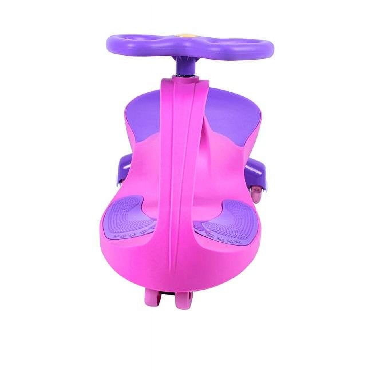 Joybay Premium LED-Wheel Swing Car, Bubblegum & Lilac - Wiggle Ride on ...